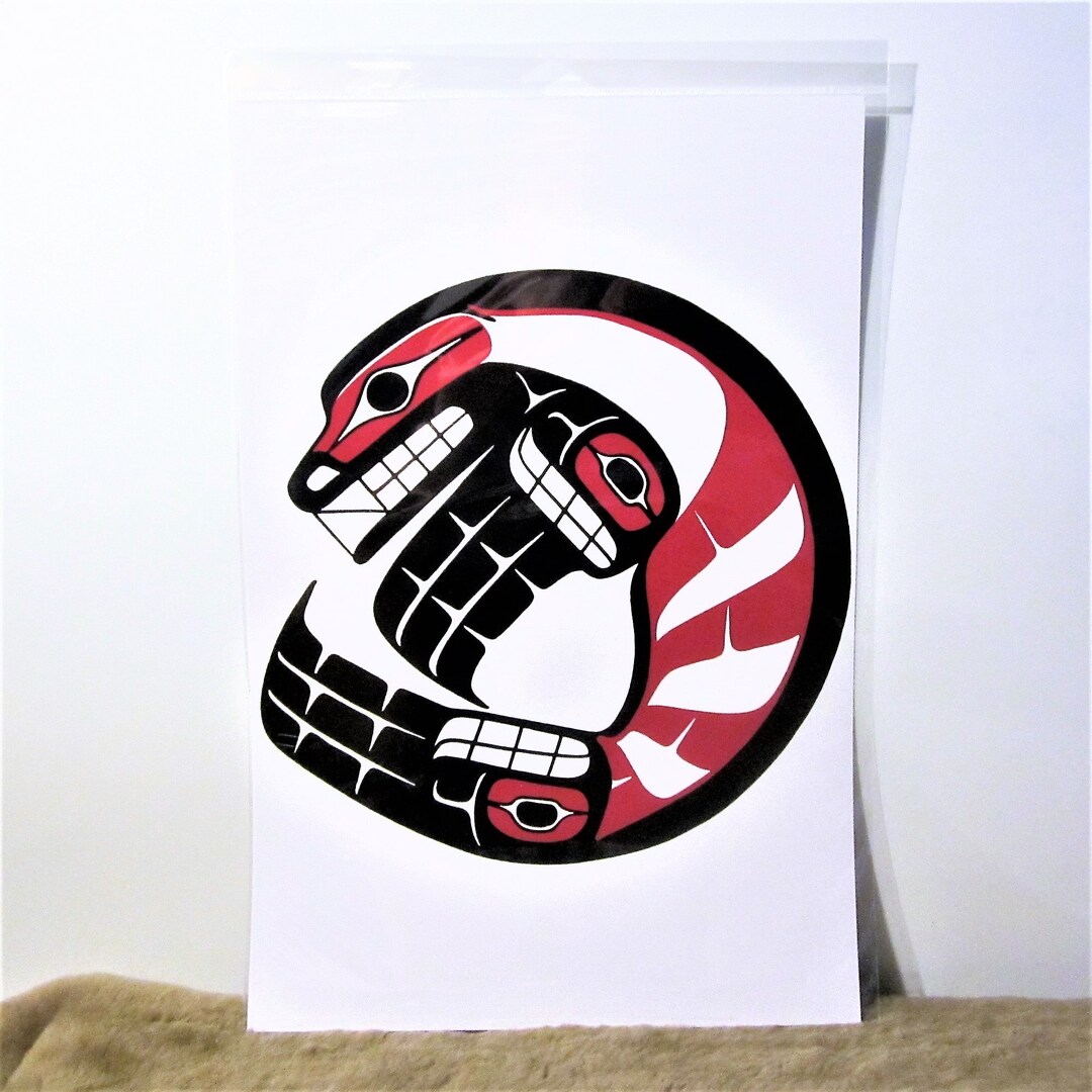 Tsimshian First Nation 'seal' Contemporary Pacific North West Coast ...