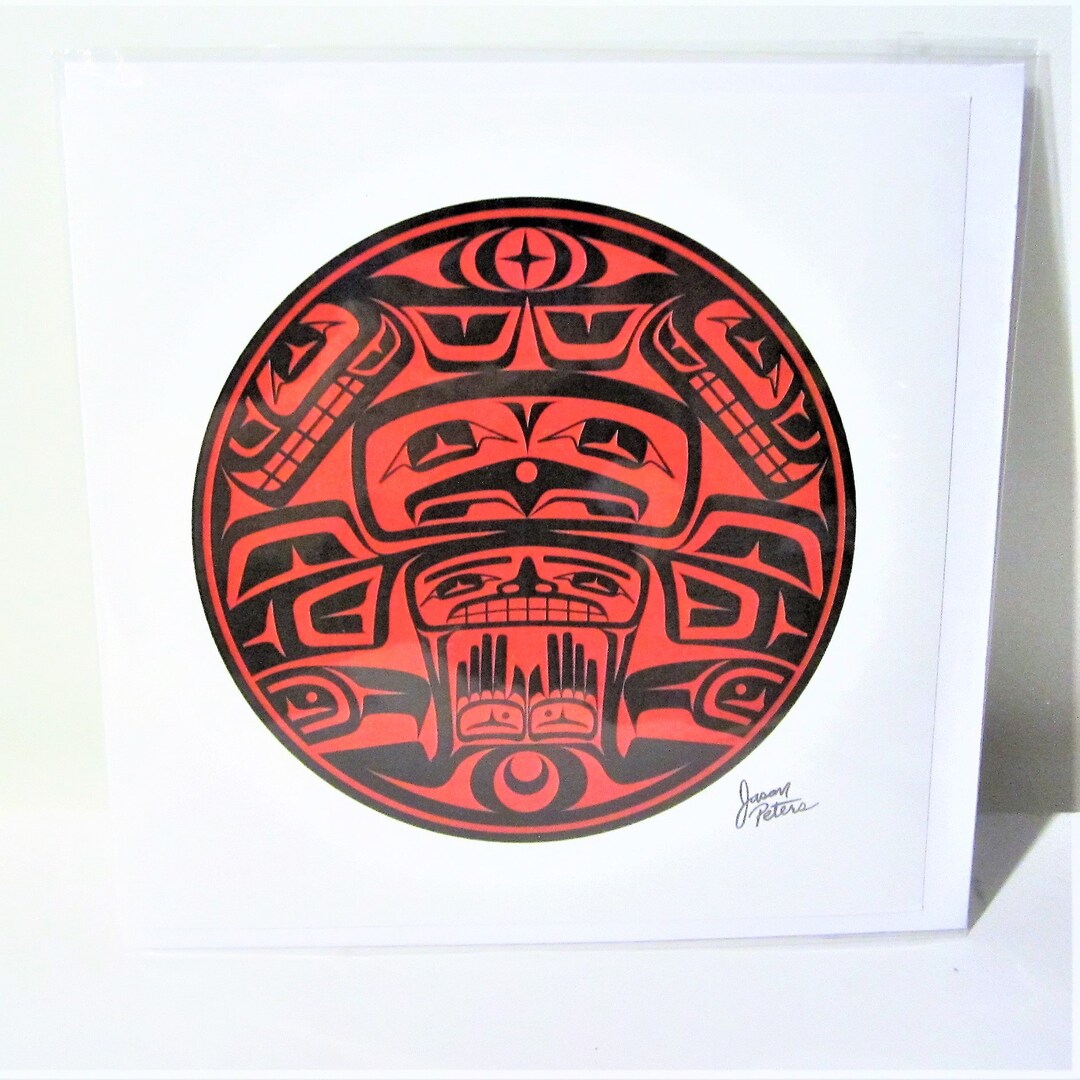 Salish First Nations ''long House'' West Coast Native Indigenous Art ...