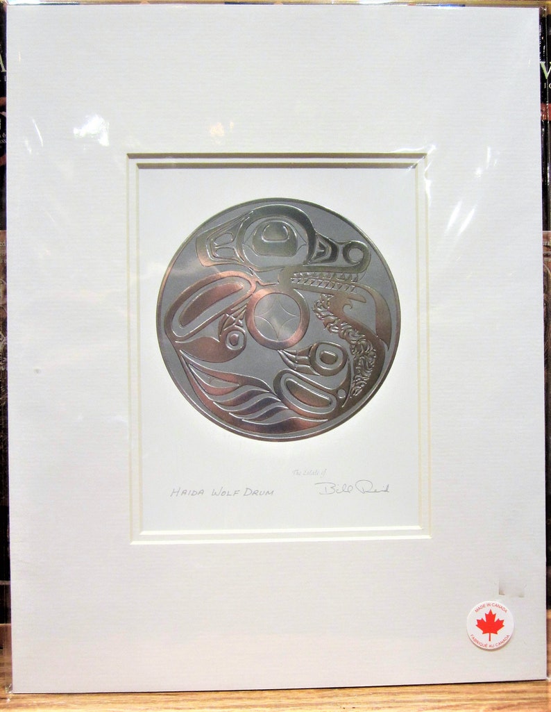 Haida First Nation ''wolf Drum'' Contemporary Pacific North West Coast ...