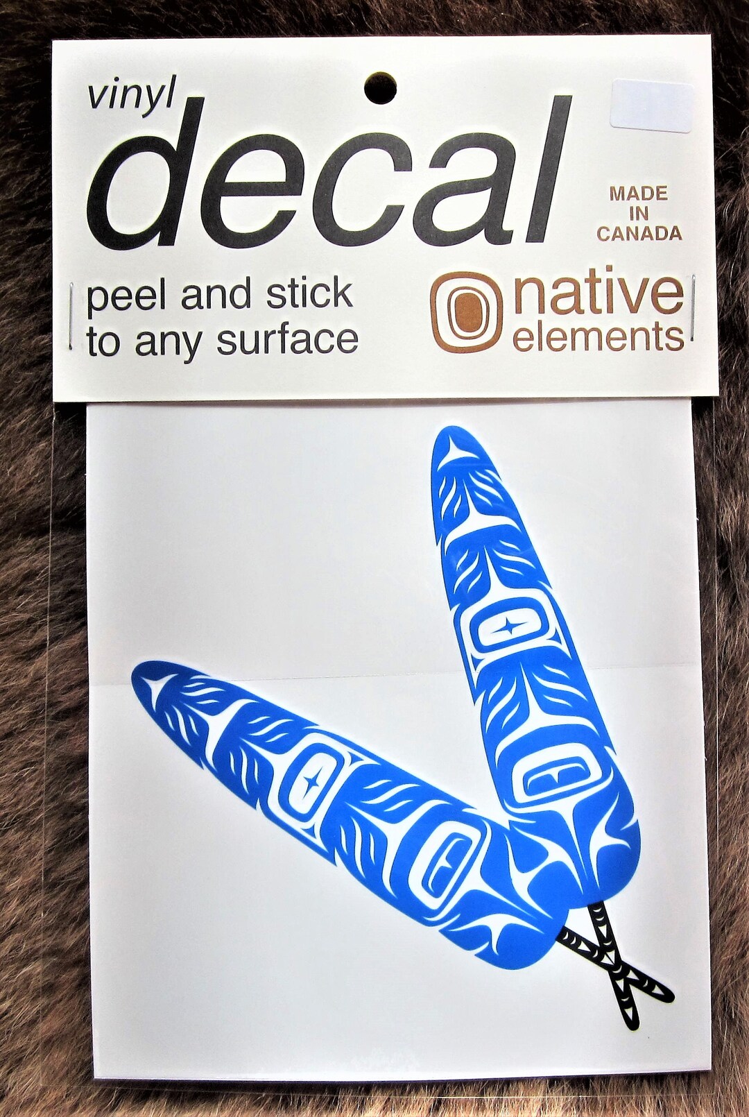 Coast Salish First Nation 'feathers' Vinyl Sticker Decal Pacific North ...