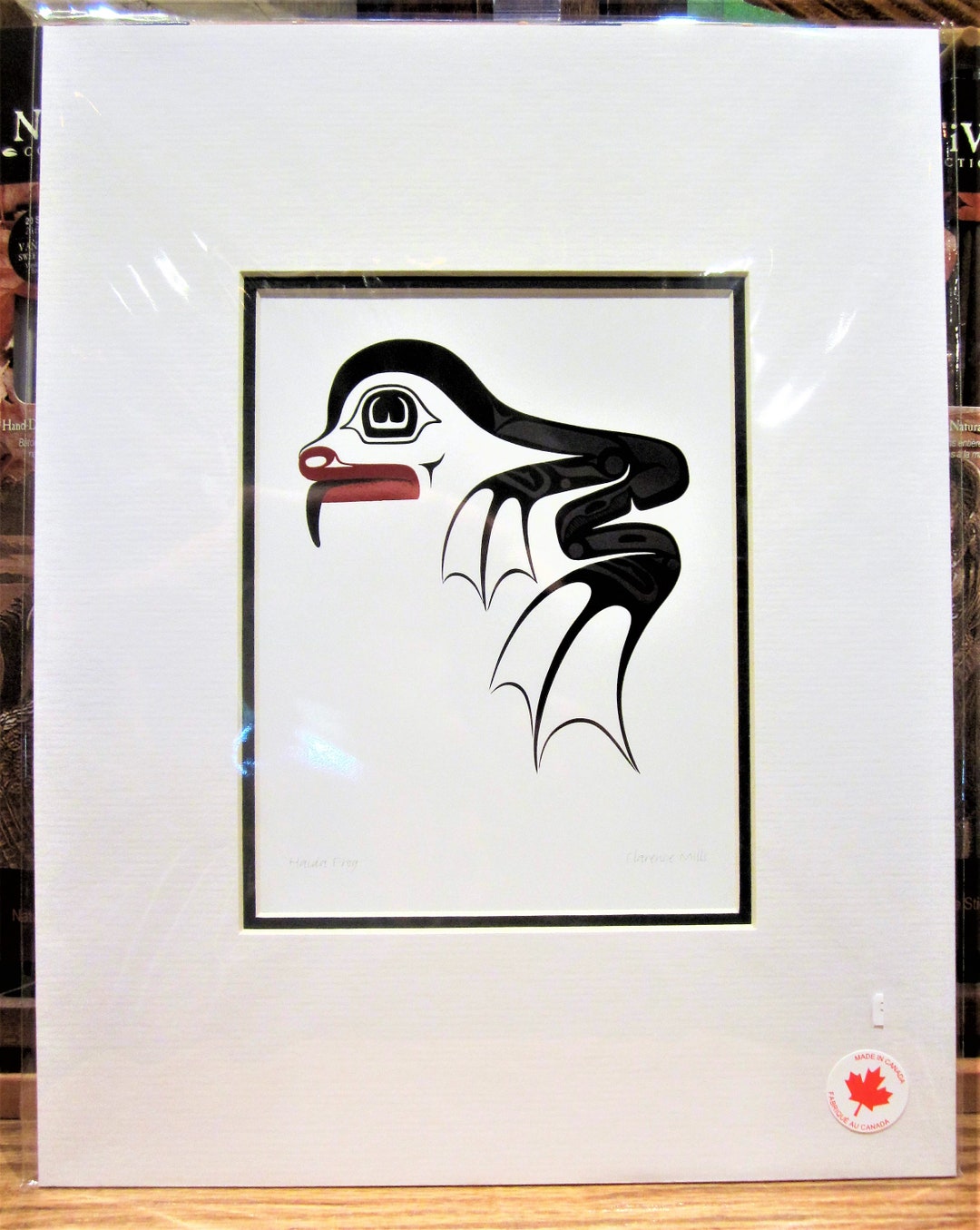 Haida First Nation ''frog'' Contemporary Native Indigenous Art Unframed ...