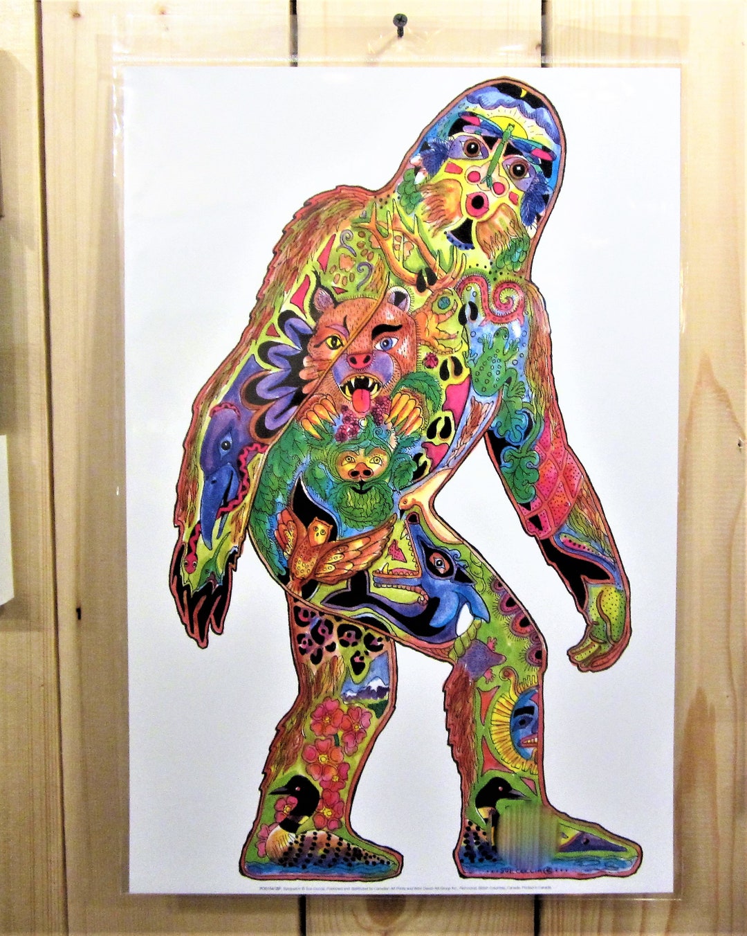 Cherokee First Nation 'sasquatch' Contemporary South Eastern Native ...
