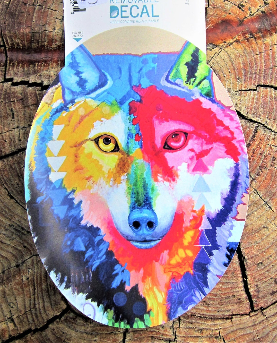 First Nation Native ''big Wolf'' Vinyl Sticker - Etsy