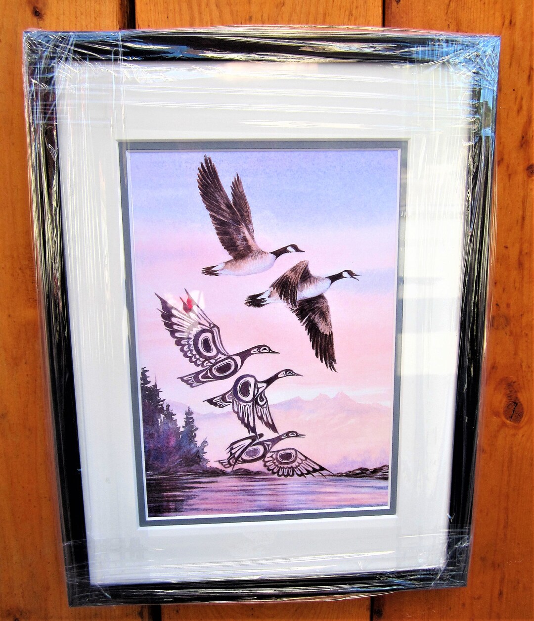 Pacific North West Coast Sue Coleman 'canada Geese' Contemporary Native ...