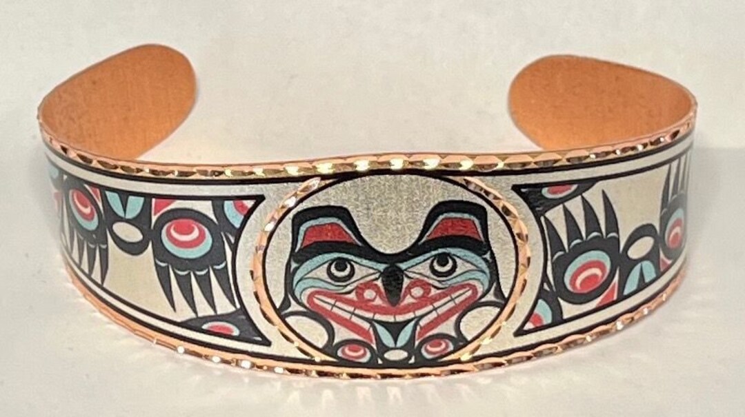 First Nations 'grizzly Bear' Copper Bracelet Pacific North West Coast ...