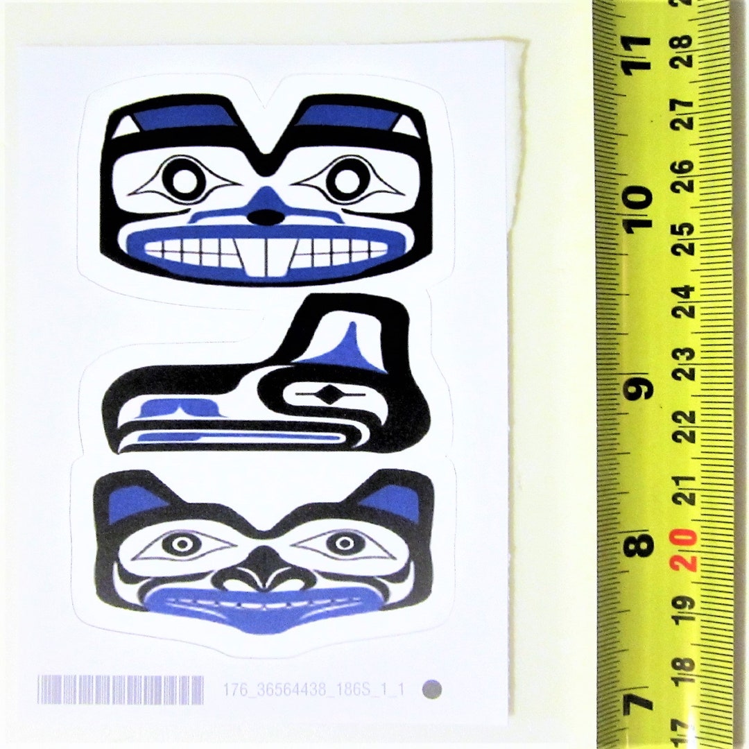 First Nations ''animal Instinct'' Sticker Decal West Coast Native ...