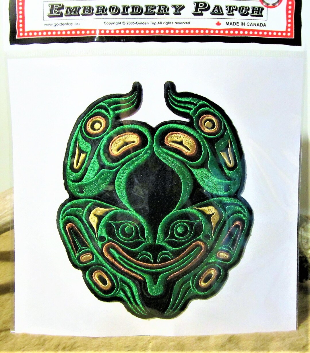 Large First Nations ''frog'' Embroidered Patch - Etsy