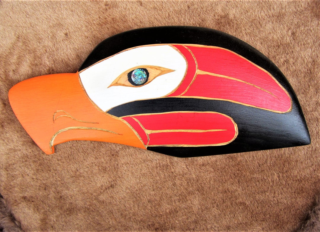 Coast Salish First Nation 'eagle' Plaque Carving Pacific North West ...
