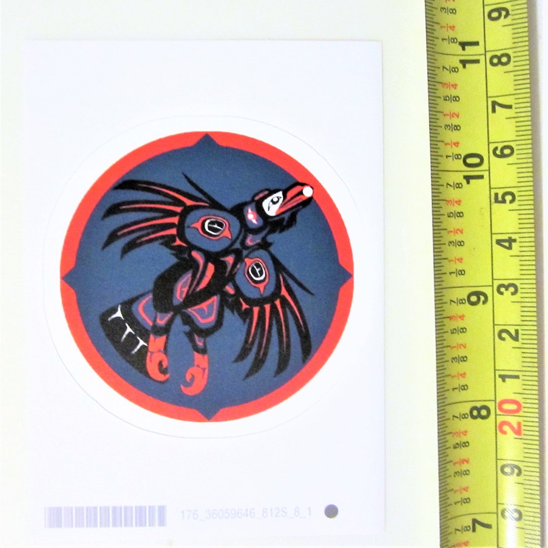 First Nations ''raven Steals the Light' Sticker Decal West Coast Native ...