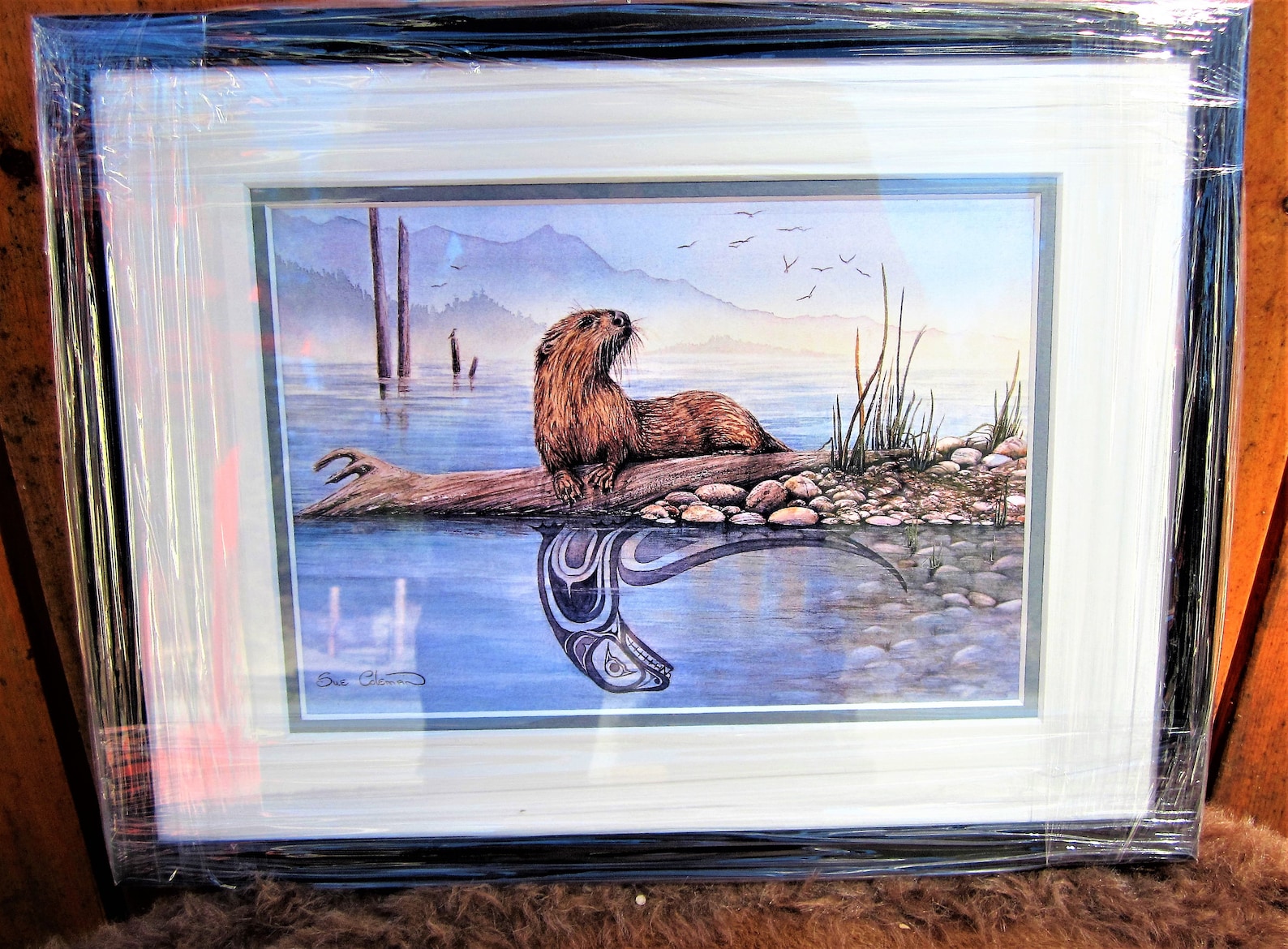 Pacific North West Coast Sue Coleman 'river Otter' Contemporary Native ...