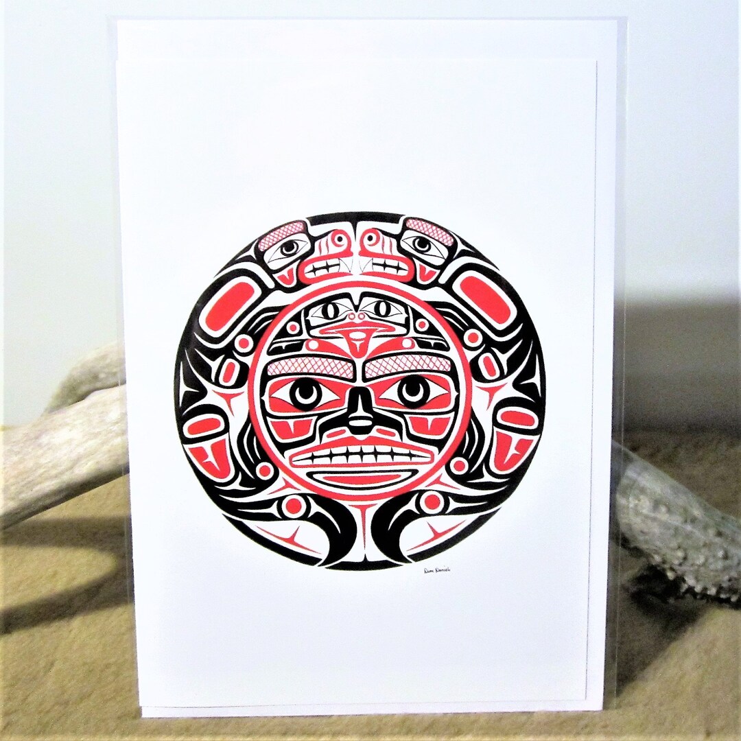 Coast Salish First Nations ''wolves, Frog and Moon'' Pacific North West ...