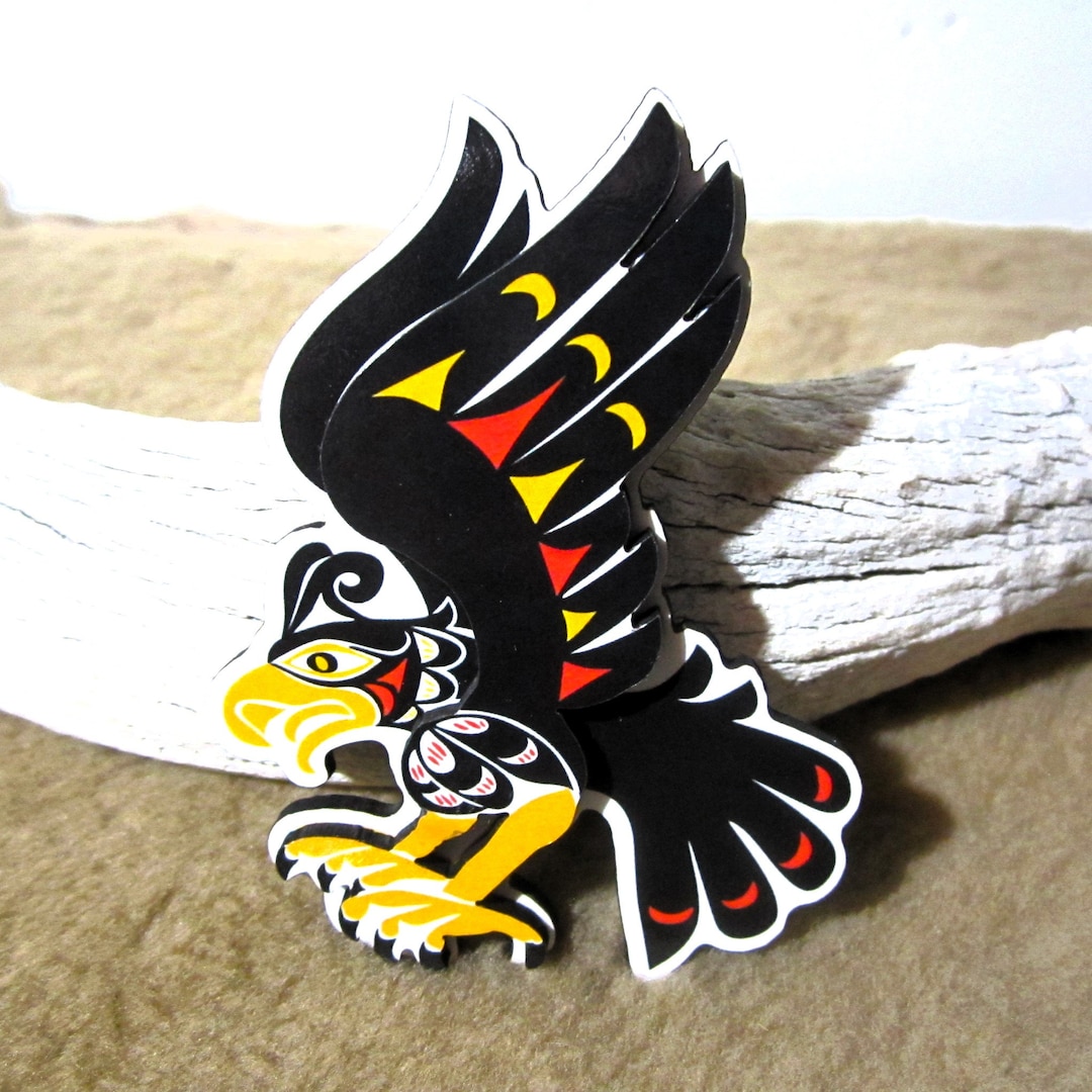 Coast Salish First Nation 'thunderbird' Pacific North West 3D Stick on ...