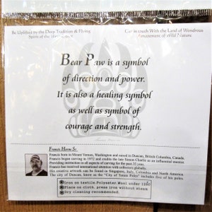 Salish First Nations ''bear Paw'' Embroidered Patch 3.5'' Pacific North ...