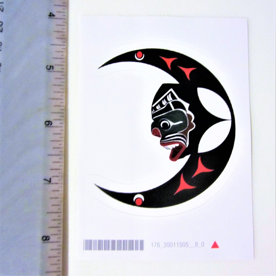 First Nations ''moon'' Sticker Decal Native Westcoast Indigenous Art - Etsy