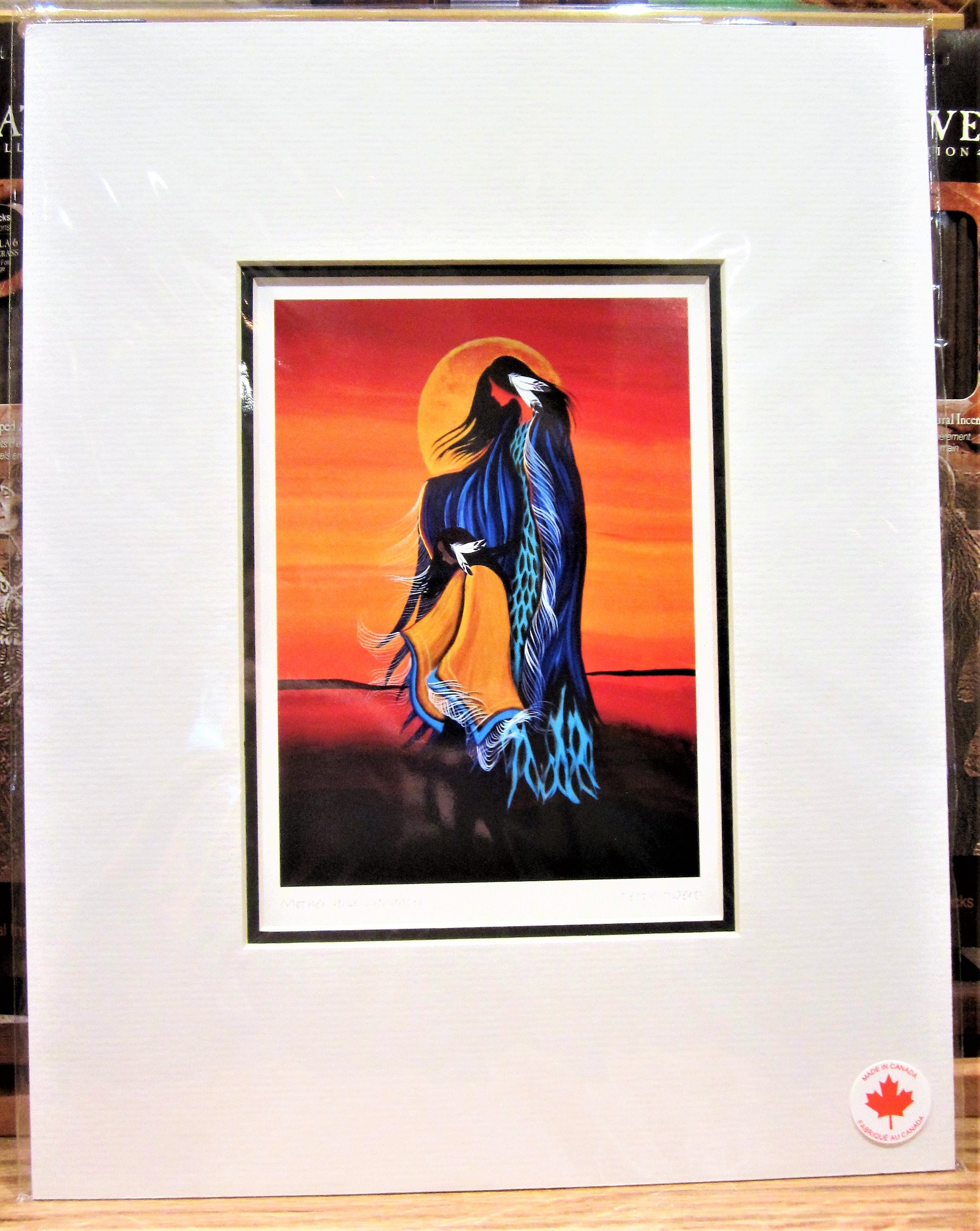 Cree First Nation ''mother & Daughter'' Contemporary Native Indigenous ...
