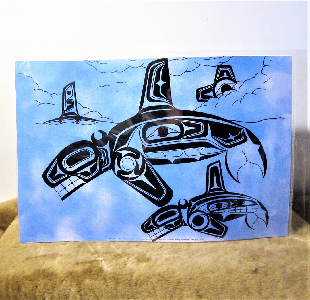 Northern Tutchone First Nation 'family of Orcas' Contemporary Pacific ...