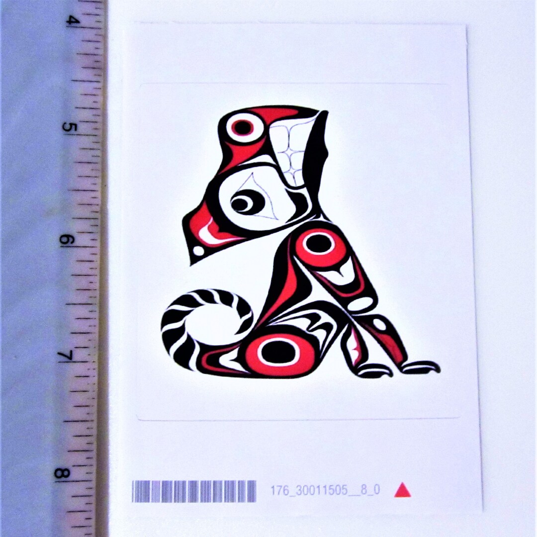 First Nations ''wolf'' Sticker Decal Native - Etsy