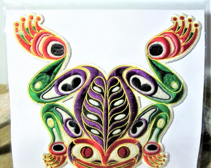Coast Salish First Nation ''frog'' Embroidered - Etsy