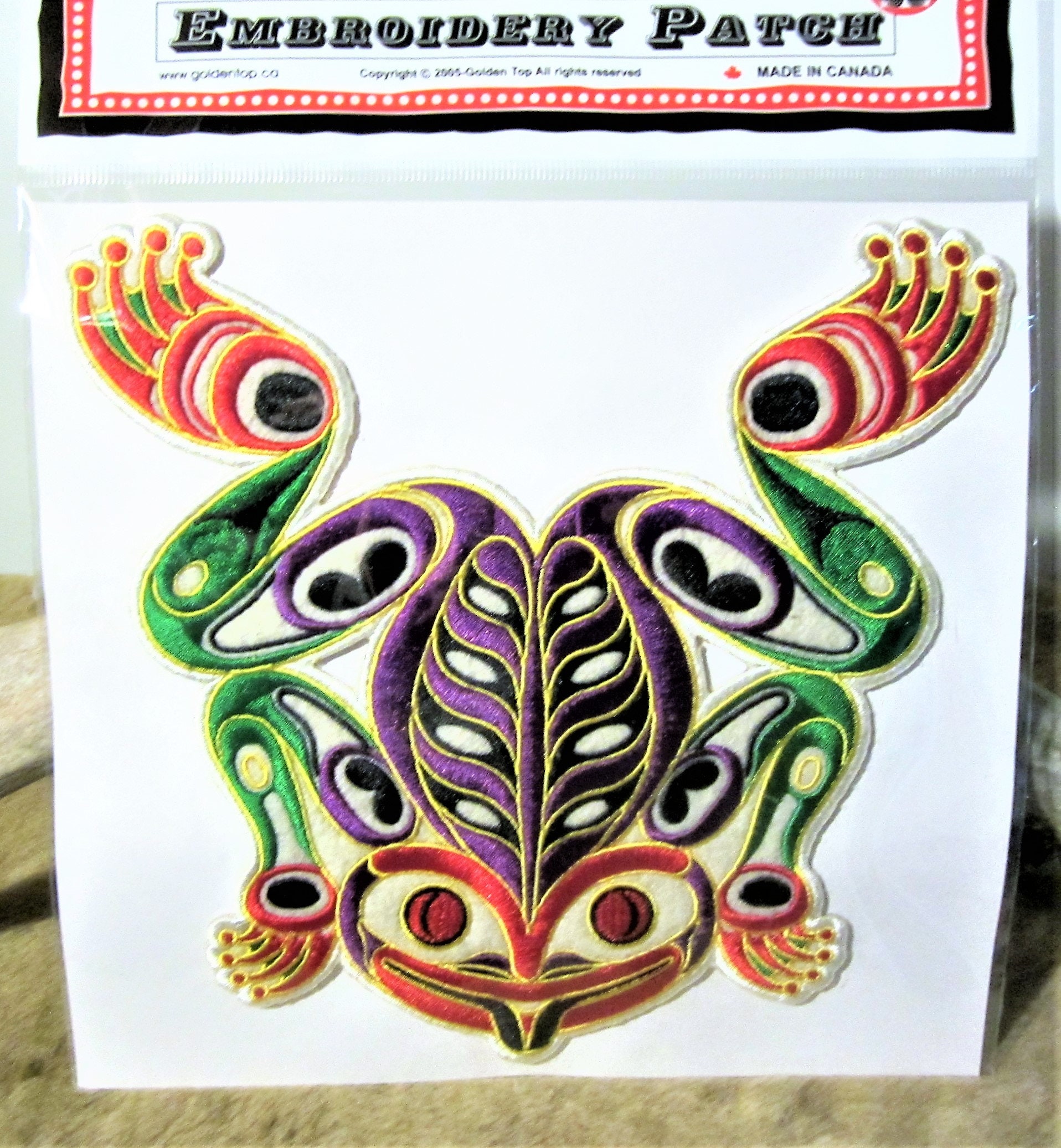 Coast Salish First Nation ''frog'' Embroidered Patch Pacific North West ...