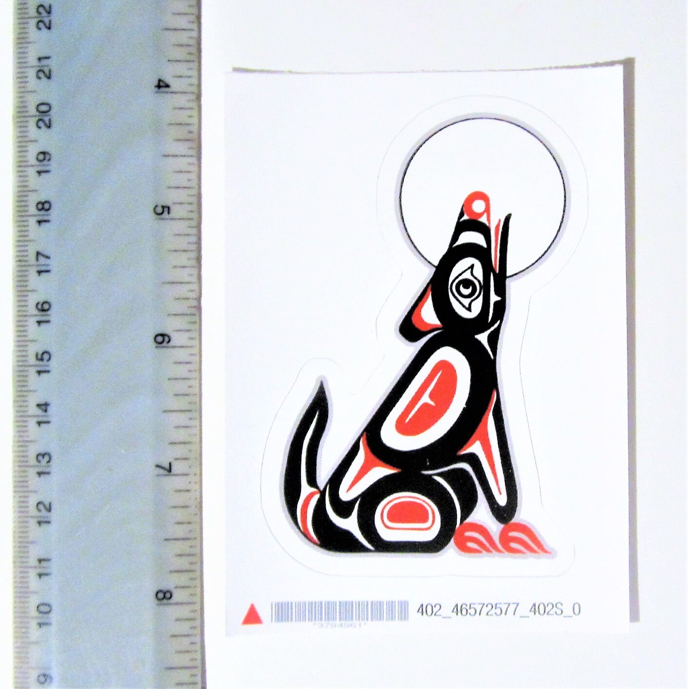 First Nation 'howling Wolf' Sticker Decal Pacific - Etsy UK