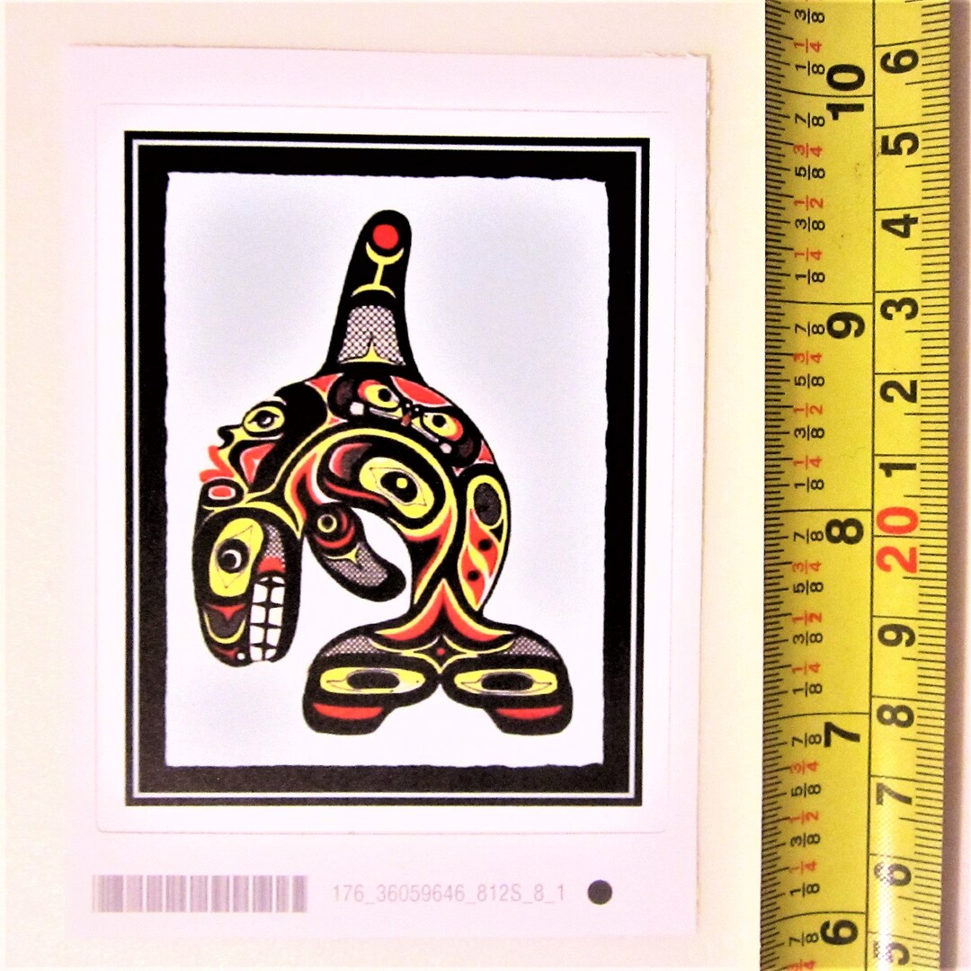 First Nations ''killer Whale'' Sticker Decal West Coast Native ...