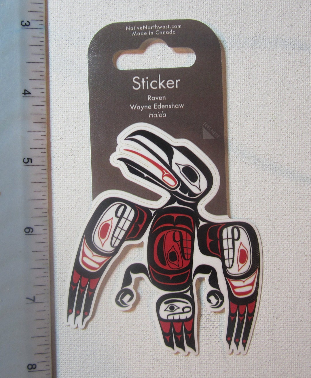 Haida First Nation 'raven' Vinyl Sticker Decal Pacific North West Coast ...