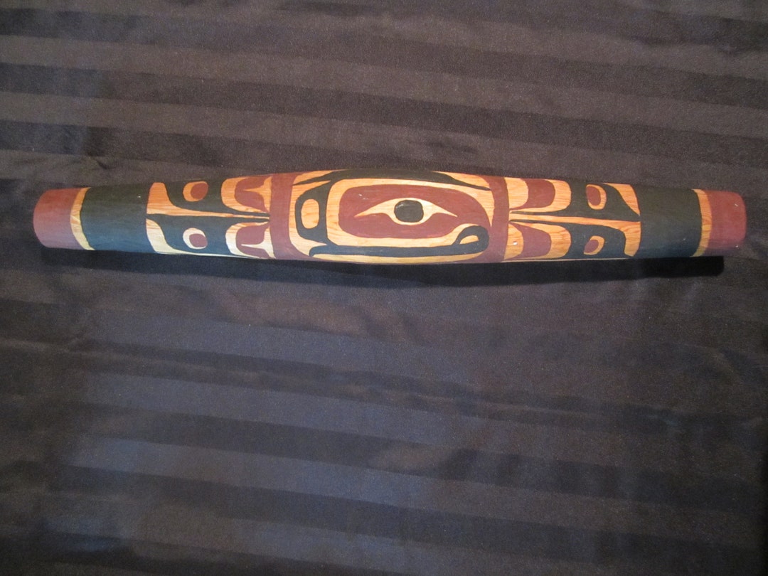 Kwakiutl First Nation Chanting Rattle Ceremonial Carving West - Etsy