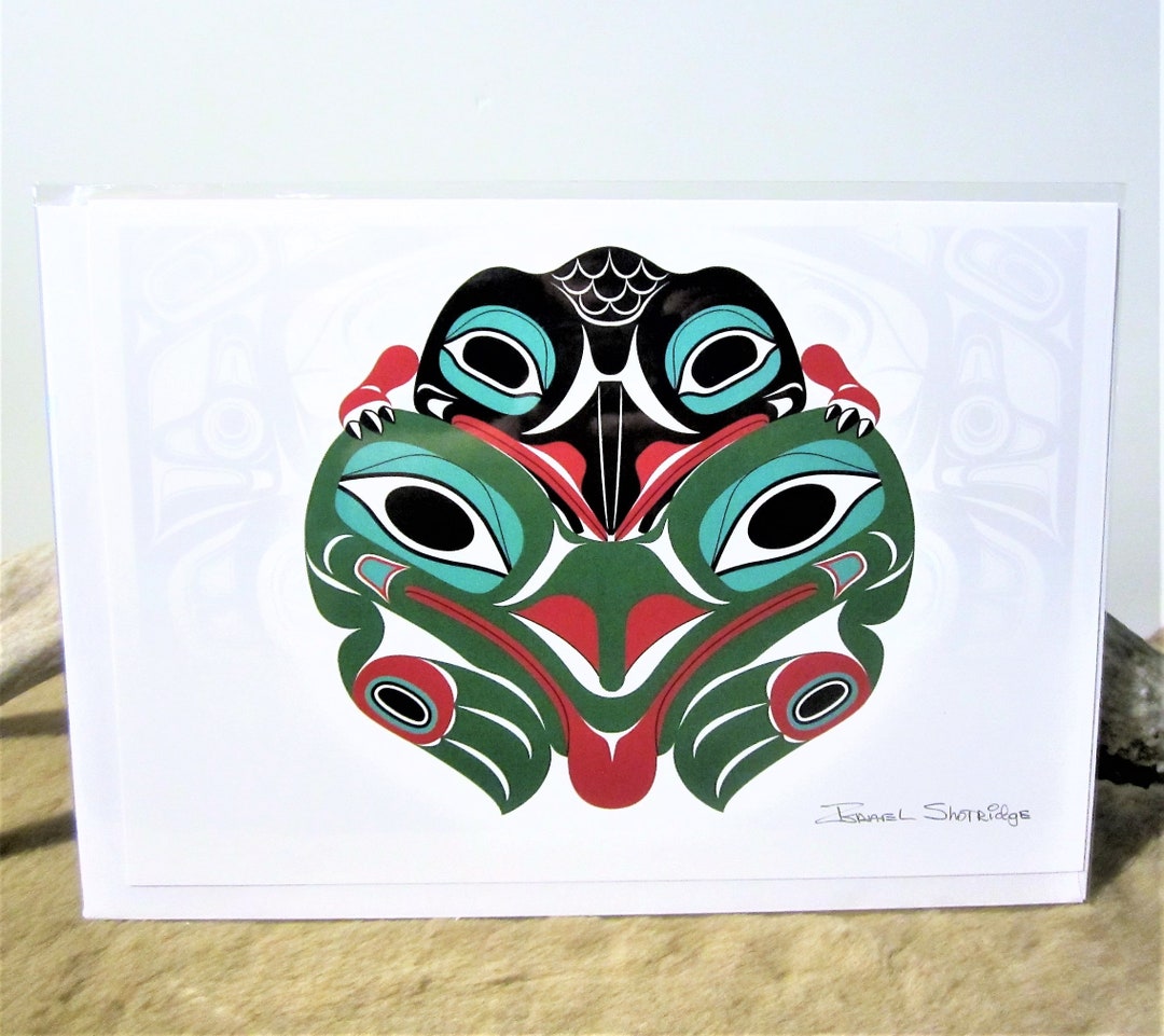 Tlingit Yukon First Nations 'baby Raven and Frog' Pacific North West ...