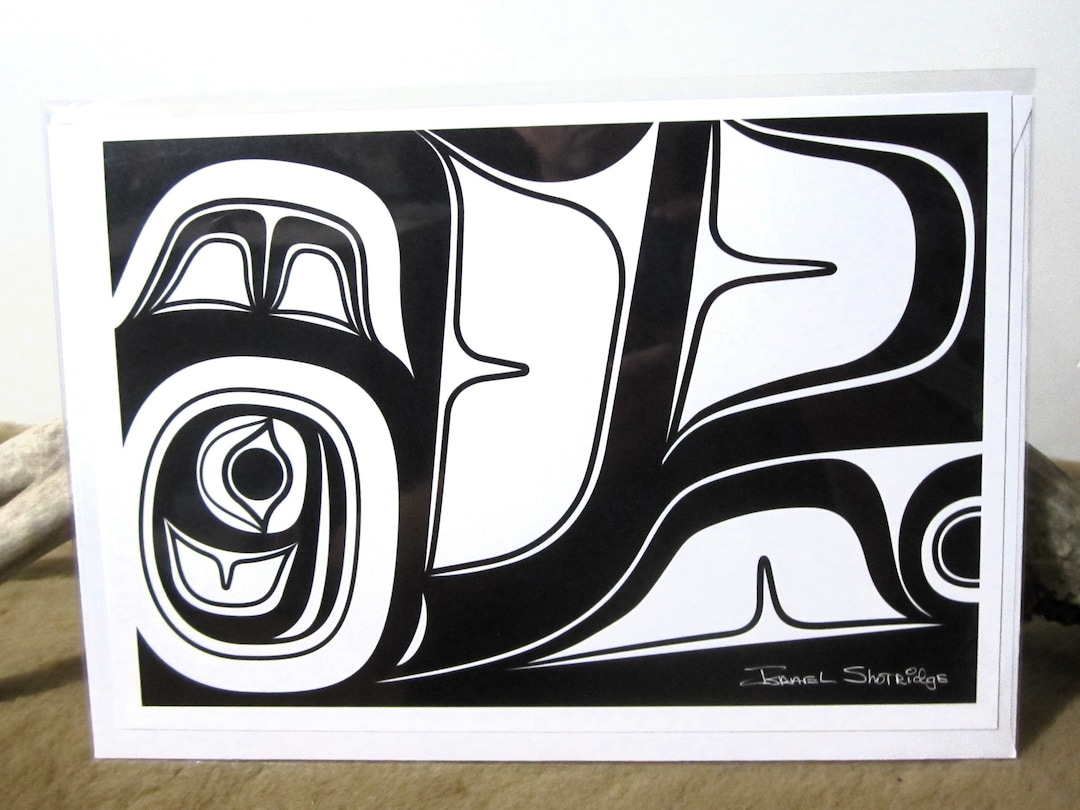 Tlingit Yukon First Nations 'abstract Formline Black and White' Pacific ...