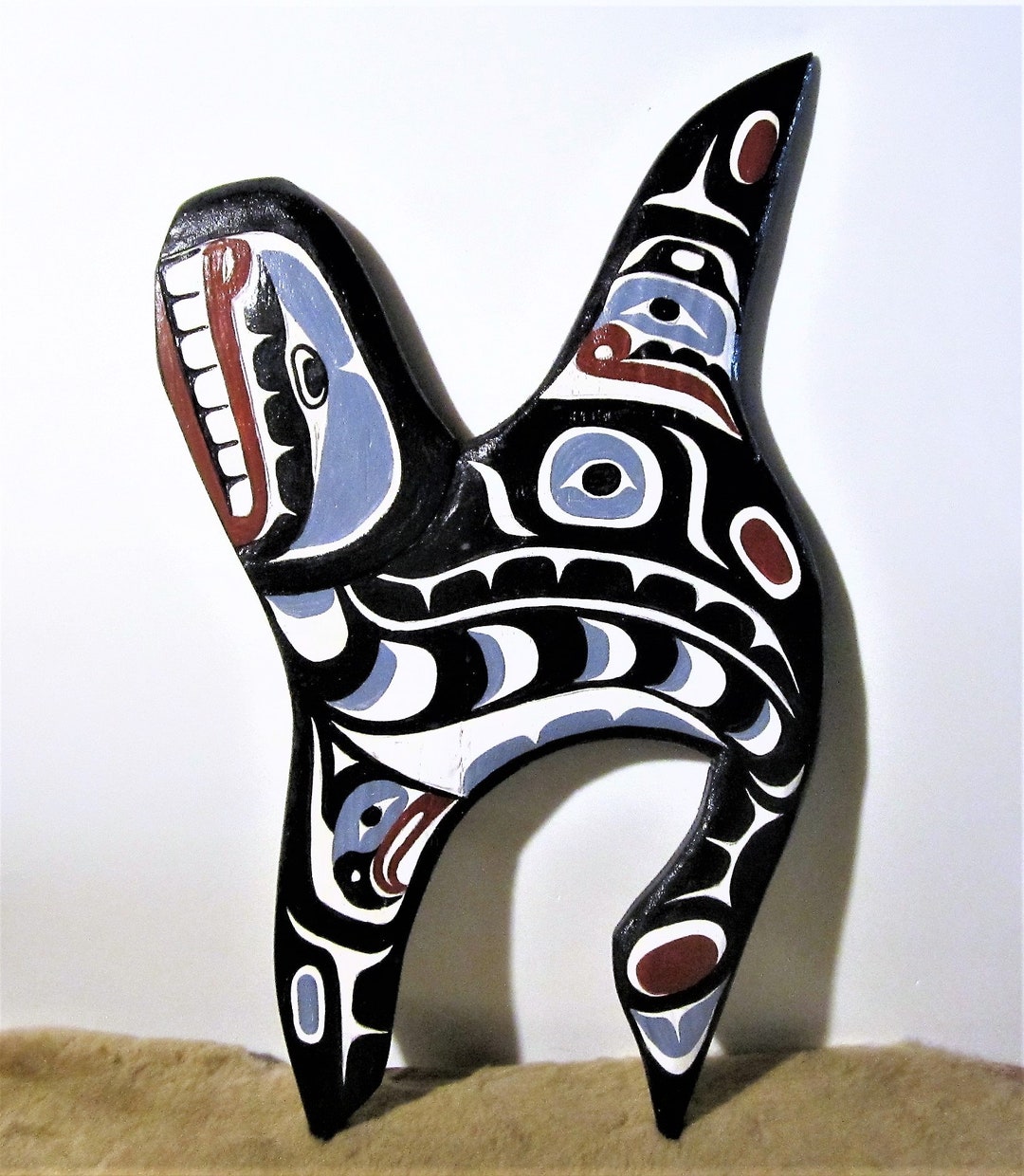 Kwakiutl First Nation 'killer Whale' Cedar Carving Pacific North West ...
