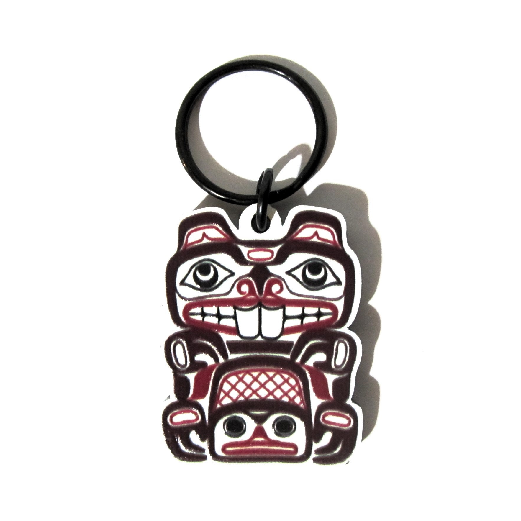 Coast Salish First Nation 'beaver' Acrylic Keychain Pacific North West ...