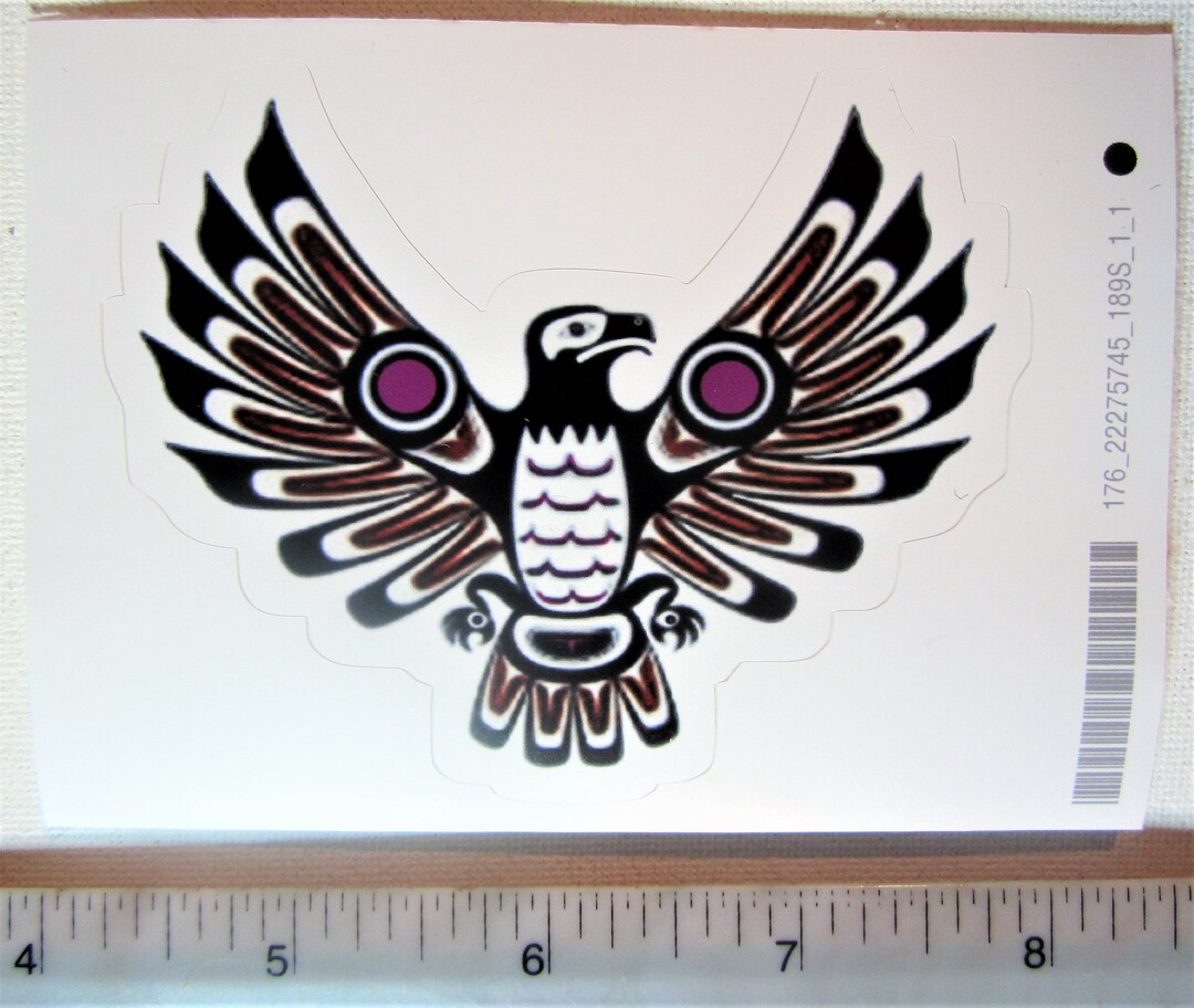 Haida First Nation 'thunderbird' Vinyl Sticker Decal Pacific North West ...