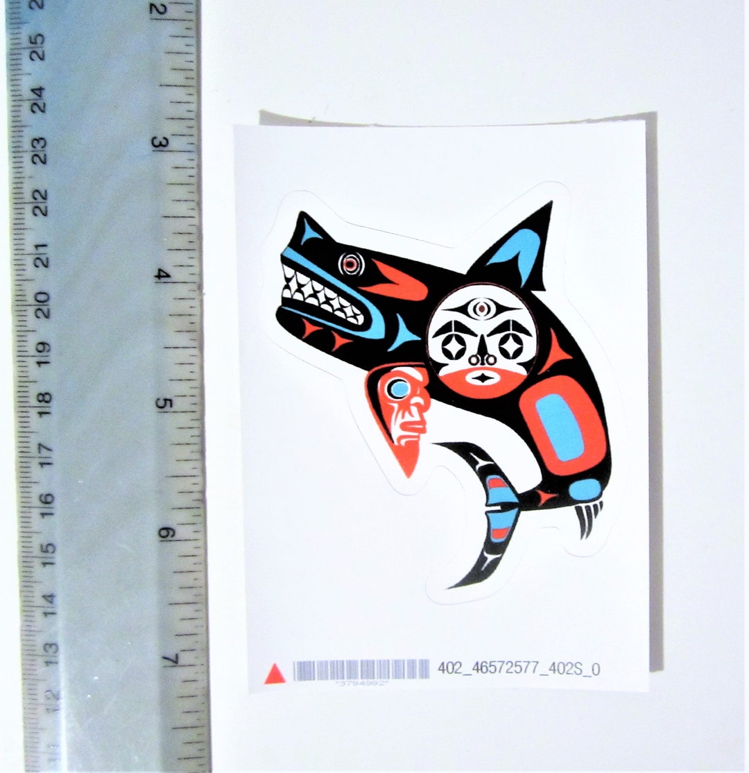 First Nations ''shark'' Sticker Decal Pacific North West Native ...