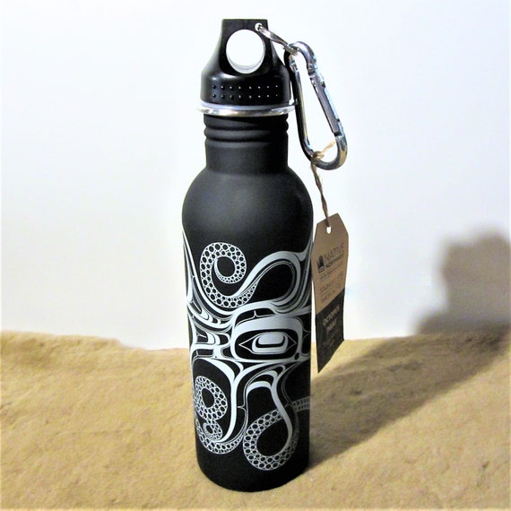Haida First Nation 'octopus' 25oz Steel Travel Water - Etsy