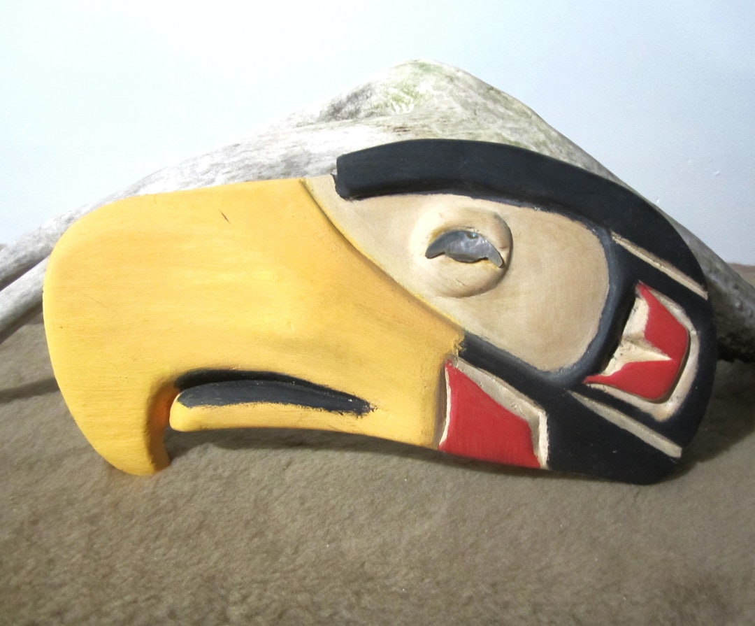 Nuu Chah Nulth First Nation 'eagle' Cedar Wall Carving Pacific North ...
