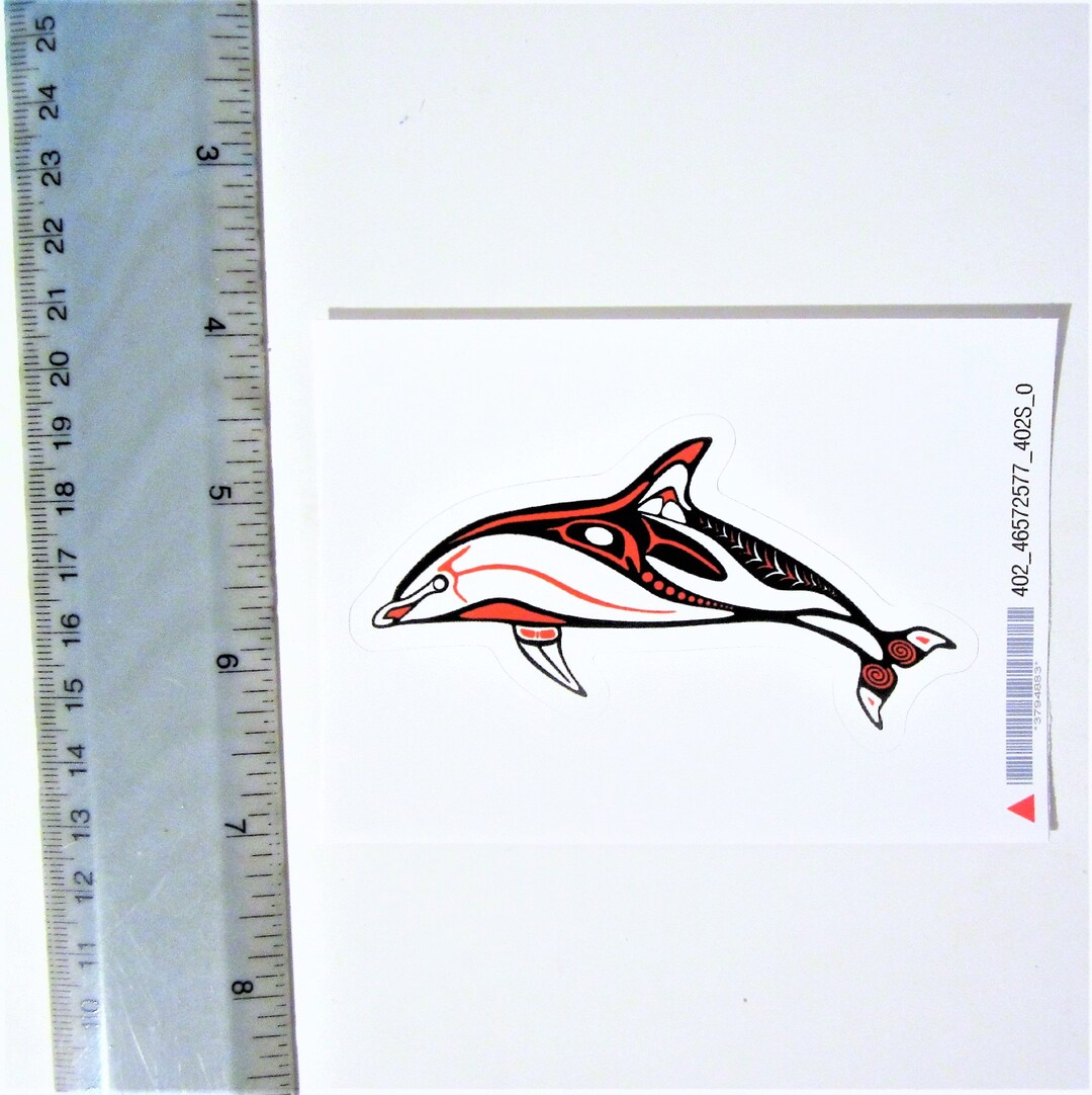 First Nations ''dolphin'' Sticker Decal Pacific North West Native ...