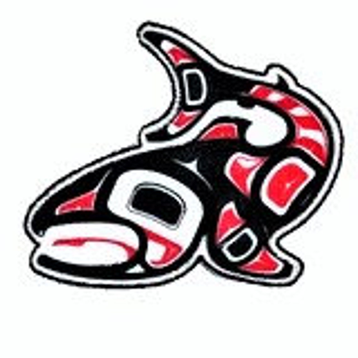 Gitxsan First Nations 'salmon' Iron on Embroidered | Etsy