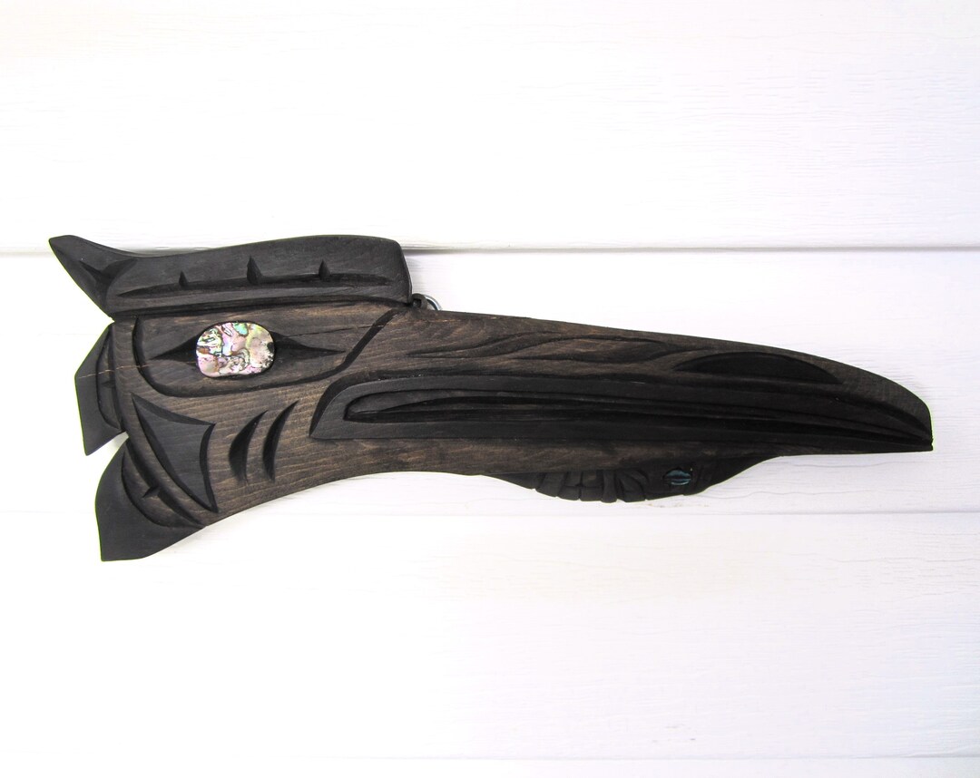 Nuu Chah Nulth First Nation 'kingfisher & Man' Carving Pacific North ...