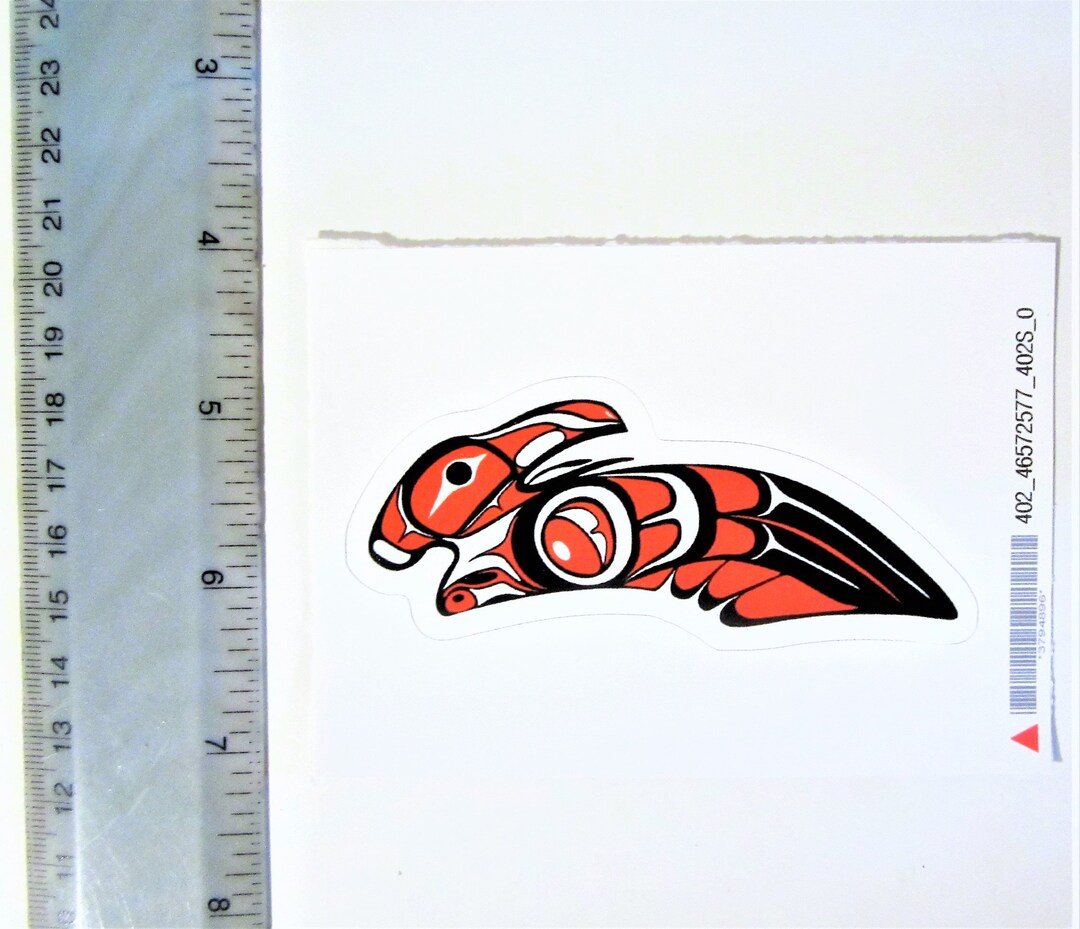 First Nations ''raven'' Sticker Decal Pacific North West Native ...