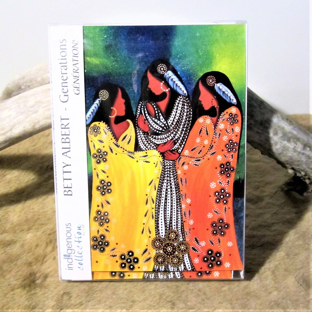 Cree First Nation ''generations'' Picture Post Cards & Envelopes Set ...