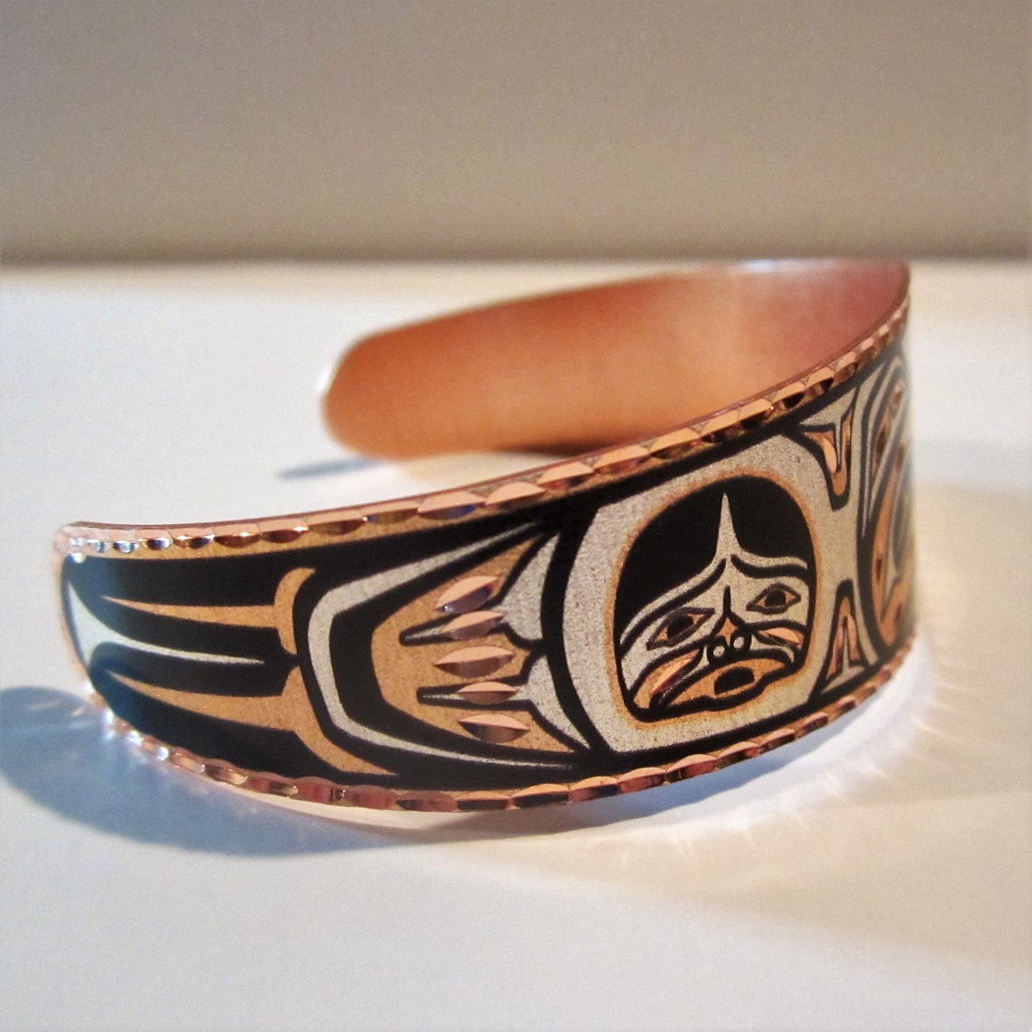 First Nations 'eagle' Copper Bracelet Pacific North West Coast Native ...