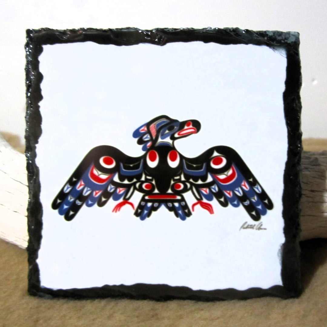 Nuu Chah Nulth First Nation 'thunderbird' Slate Coaster Pacific North ...