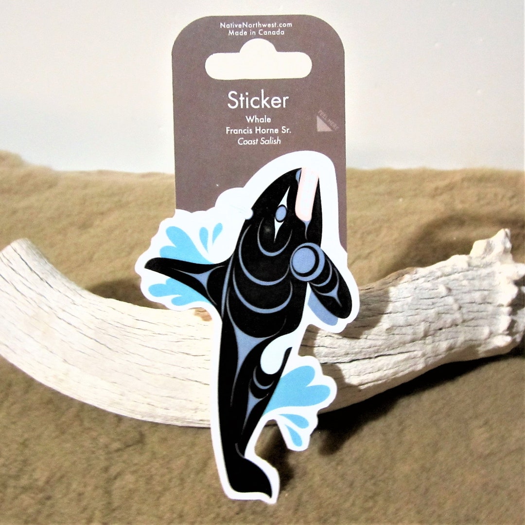 Coast Salish First Nation 'whale' Vinyl Sticker Decal Pacific North ...