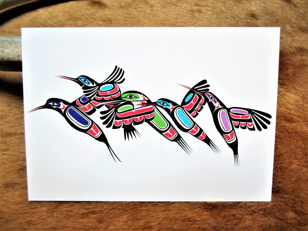 Heiltsuk Bella Bella First Nations 'hummingbirds' Pacific North West ...