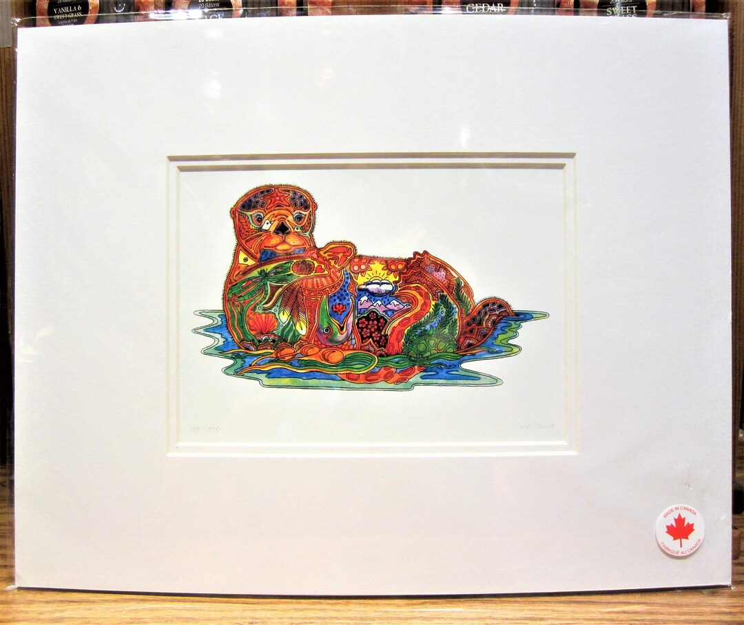Cherokee ''sea Otter'' Contemporary Native Art Unframed Picture - Etsy
