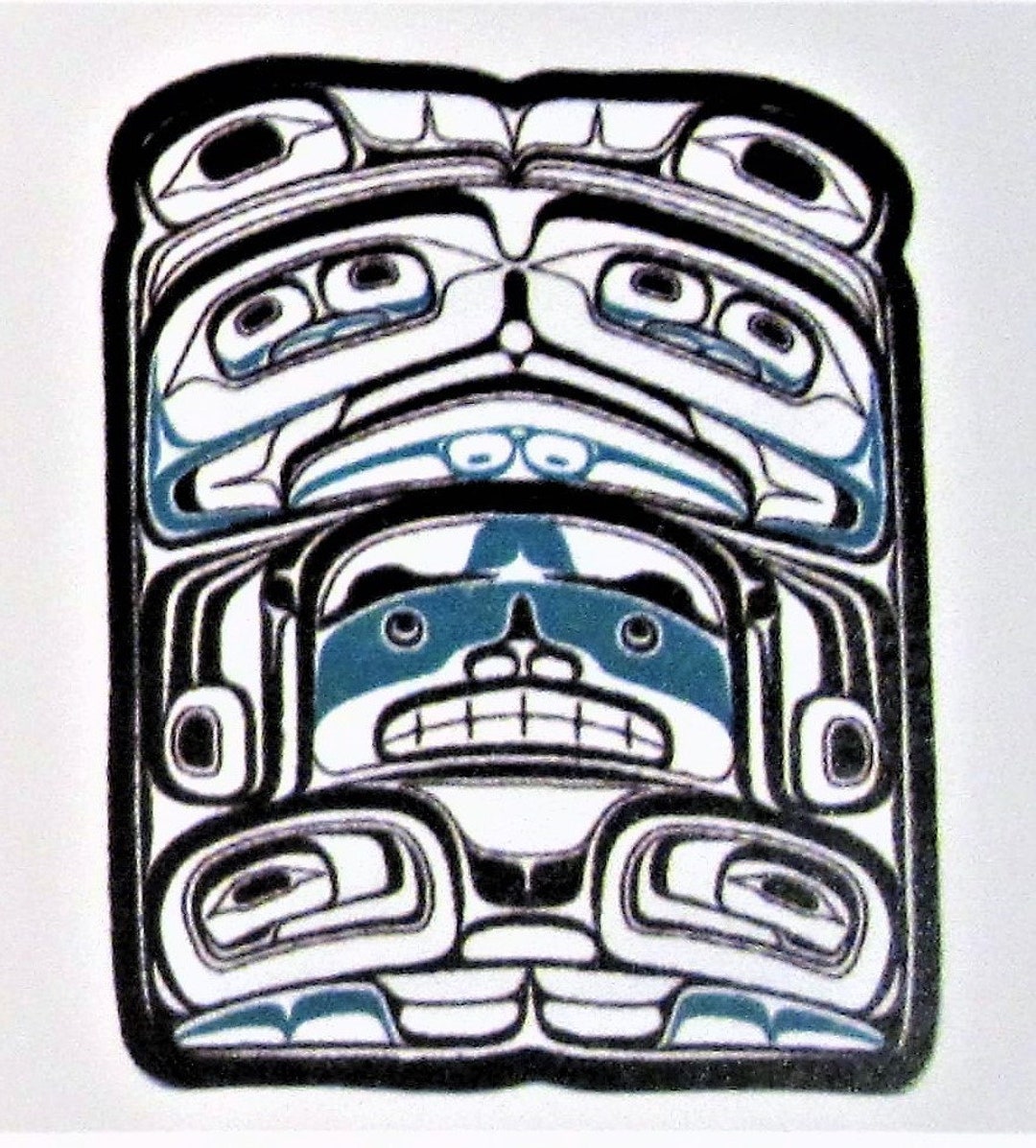 Tsimshian First Nation 'sea Guardian' Iron on Embroidered Patch 5 ...