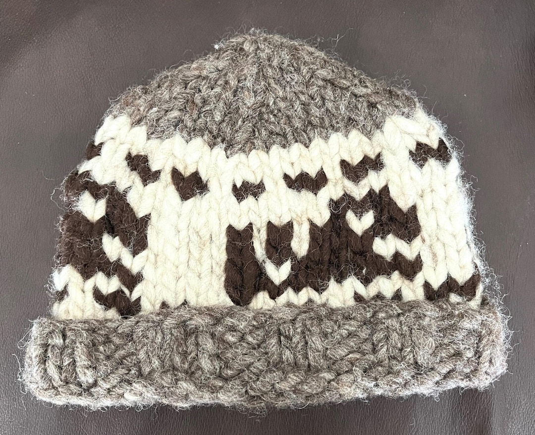 Coast Salish Cowichan First Nation 'whales' Knit 14'' Inch Child Touque ...