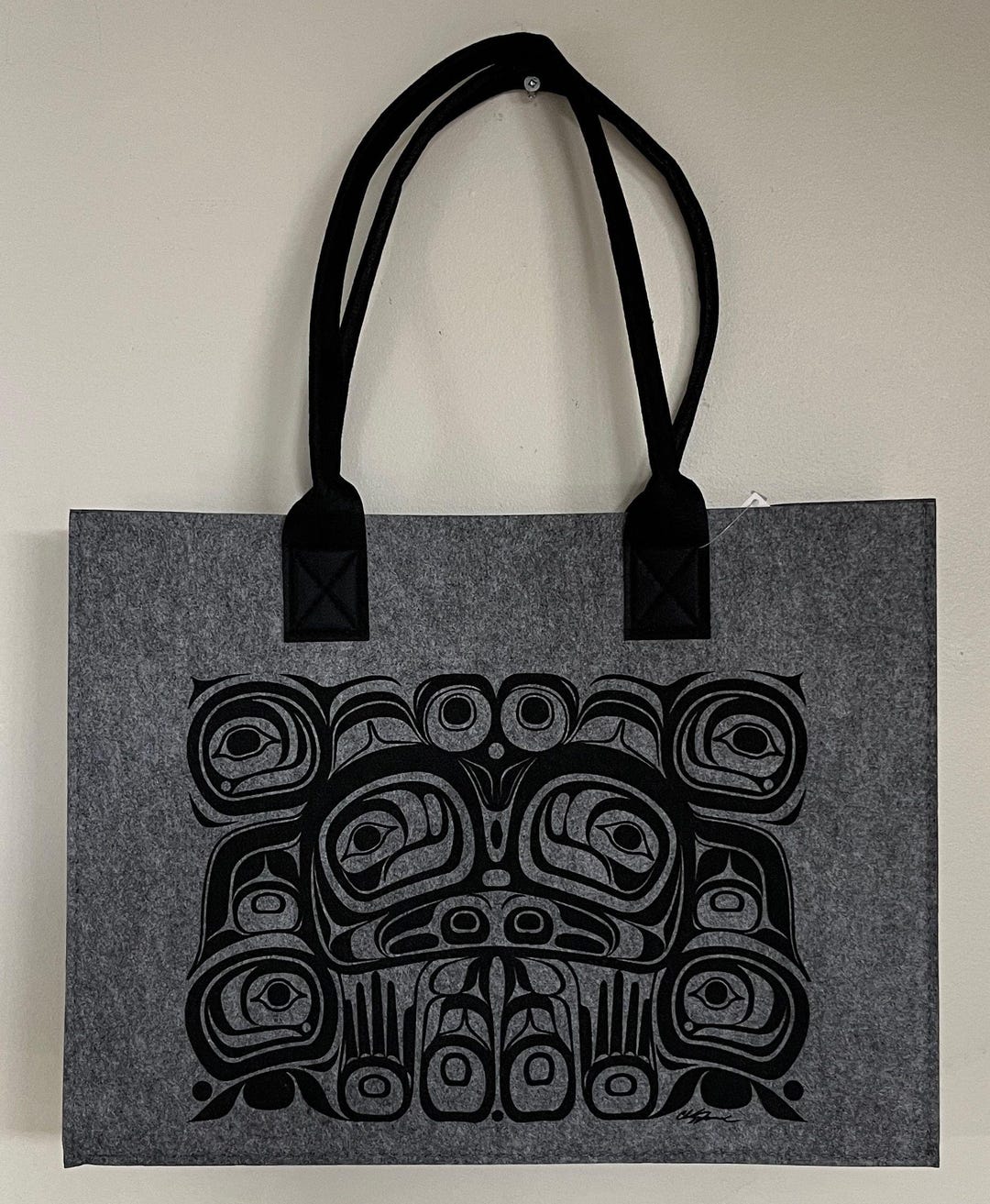 Nuxalk Heiltsuk First Nations 'spirit of Naxalk' Felt Shopping Bag Pacific North West Native ...