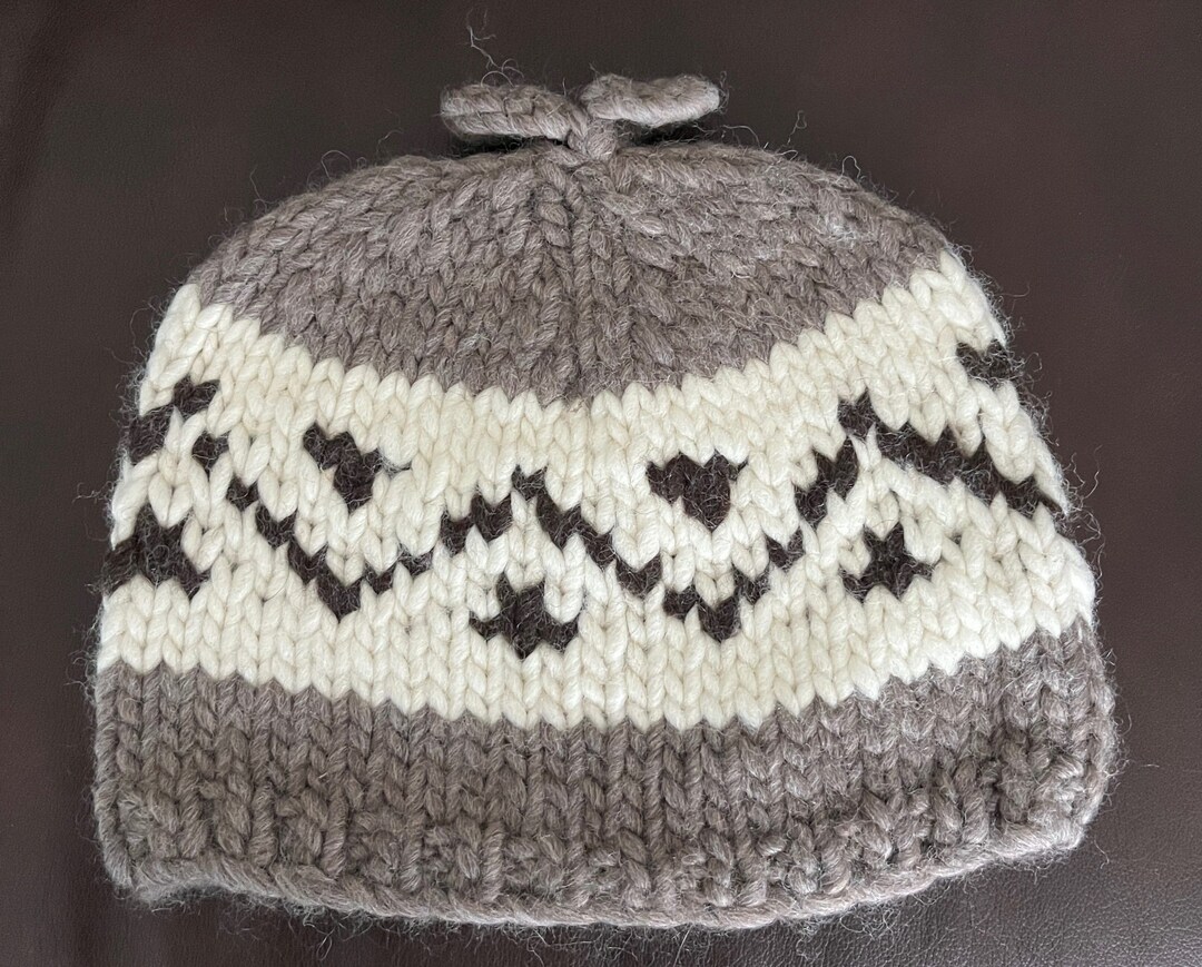 Coast Salish Cowichan First Nation 'form Line' Knit Adult Touque Winter ...