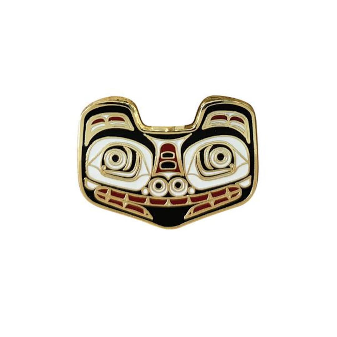 Tsimshian First Nations 'matriarch Bear' Enamel Pin Brooch Pacific ...